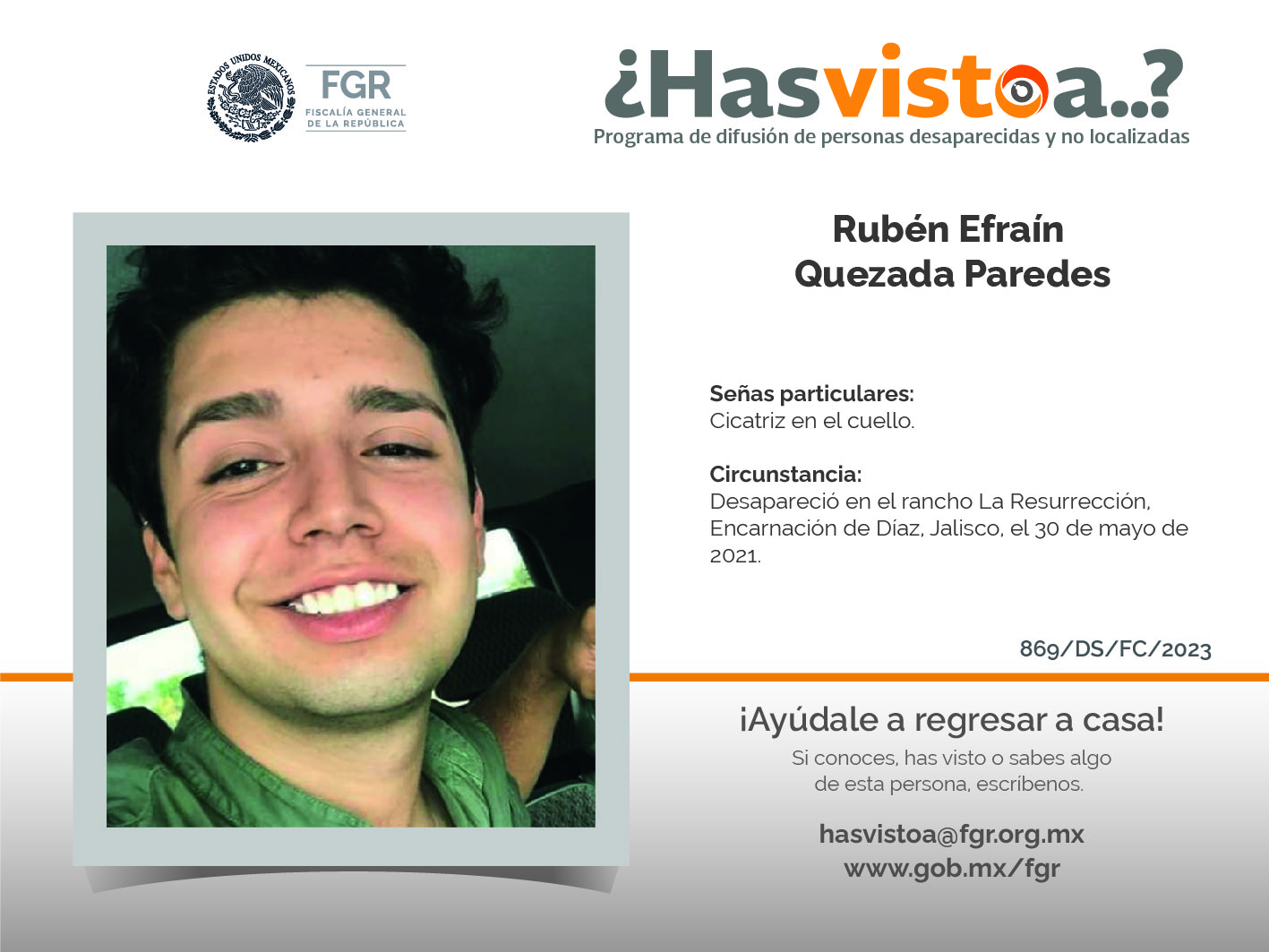 Buscan a Rubén Efraín Quezada Paredes, desaparecido en Jalisco – El ...