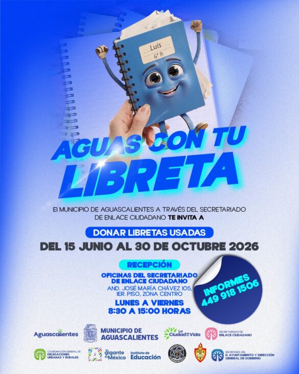 Municipio Aguascalientes convoca a donar libretas en buen estado – El ...